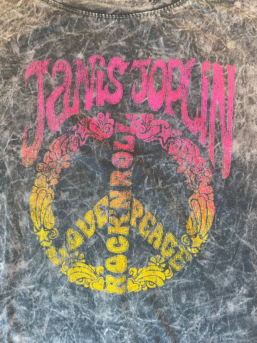 Prince Peter girls Janis Joplin peace distressed cropped tee XL(14-16 ...